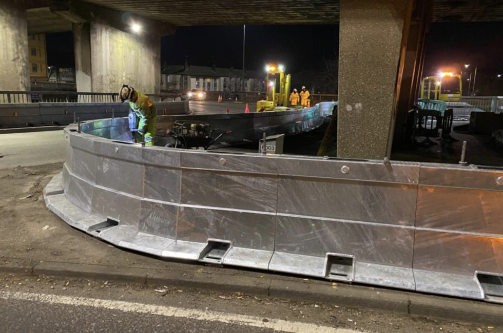 Iconic Interchange Protected with Vehicle Restraint System