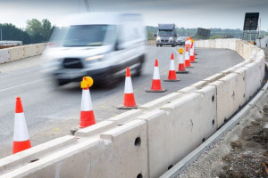 Multibloc temporary concrete barrier system (TVCB barrier)