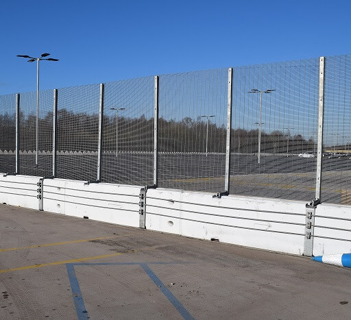 Surface mounted concrete barrier system - PAS68