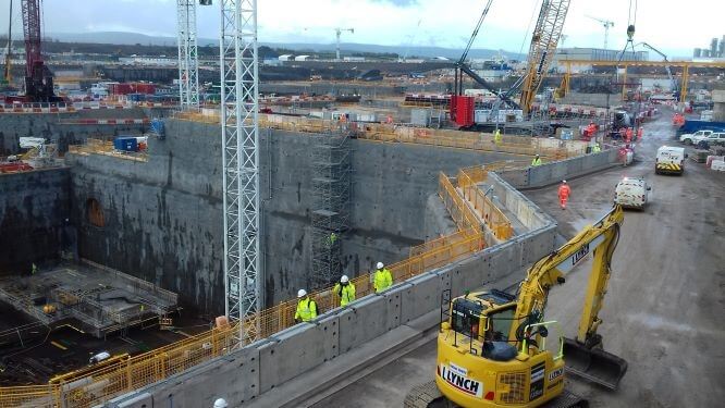 Edge protection and delineation for nuclear construction projects